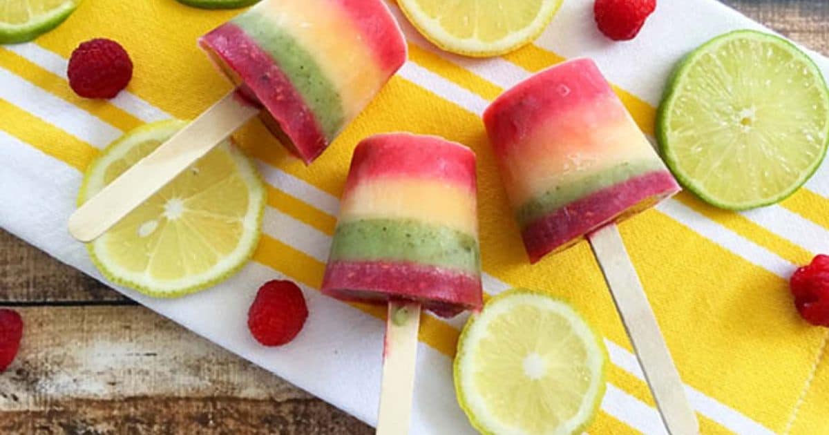 Rainbow Party Ice Pops - Craft Create Cook