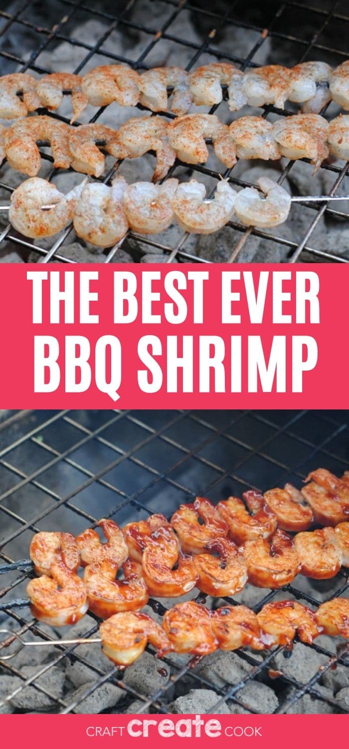 Easy Grilled BBQ Shrimp - Craft Create Cook