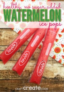 Watermelon Ice Pops - Craft Create Cook