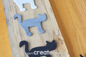 DIY Halloween Decor - Ombre Cats - Craft Create Cook