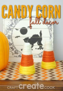 DIY Candy Corn Fall Decor - Craft Create Cook