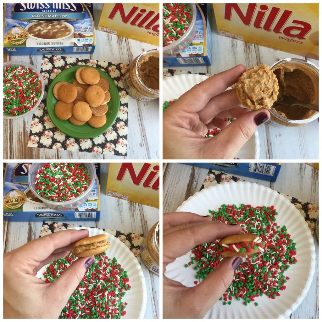 No Bake Peanut Butter Sandwiches for Santa - Craft Create Cook