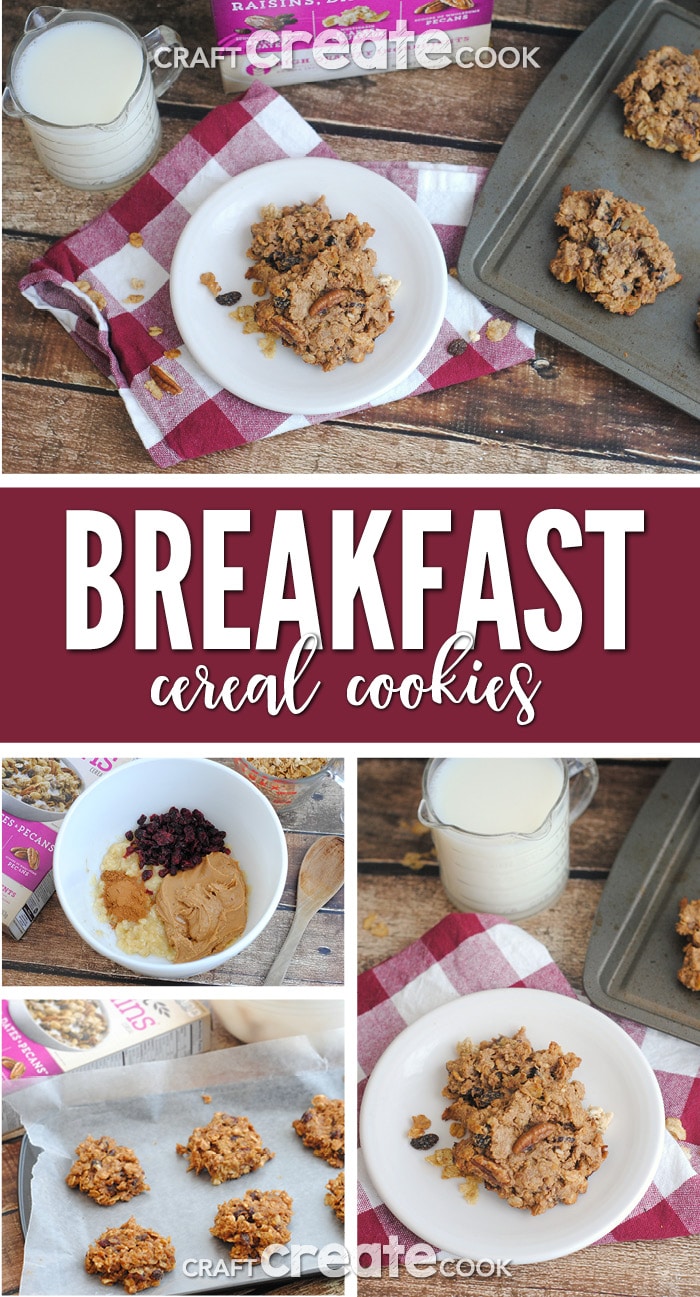 Breakfast Cereal Cookies - Craft Create Cook