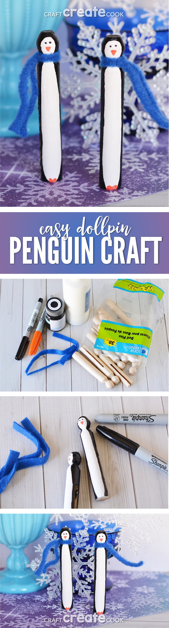 Penguin Craft - Craft Create Cook