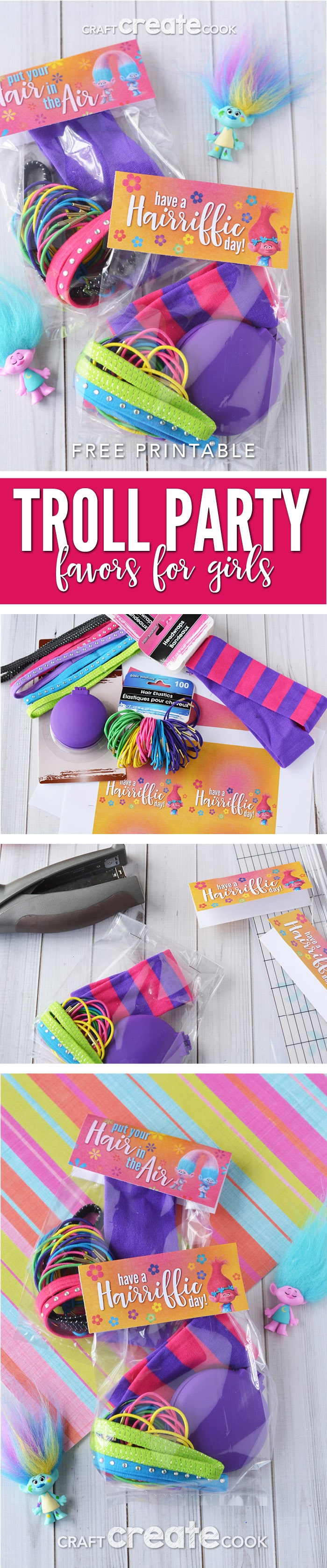 Troll Party Favors for Girls - Craft Create Cook