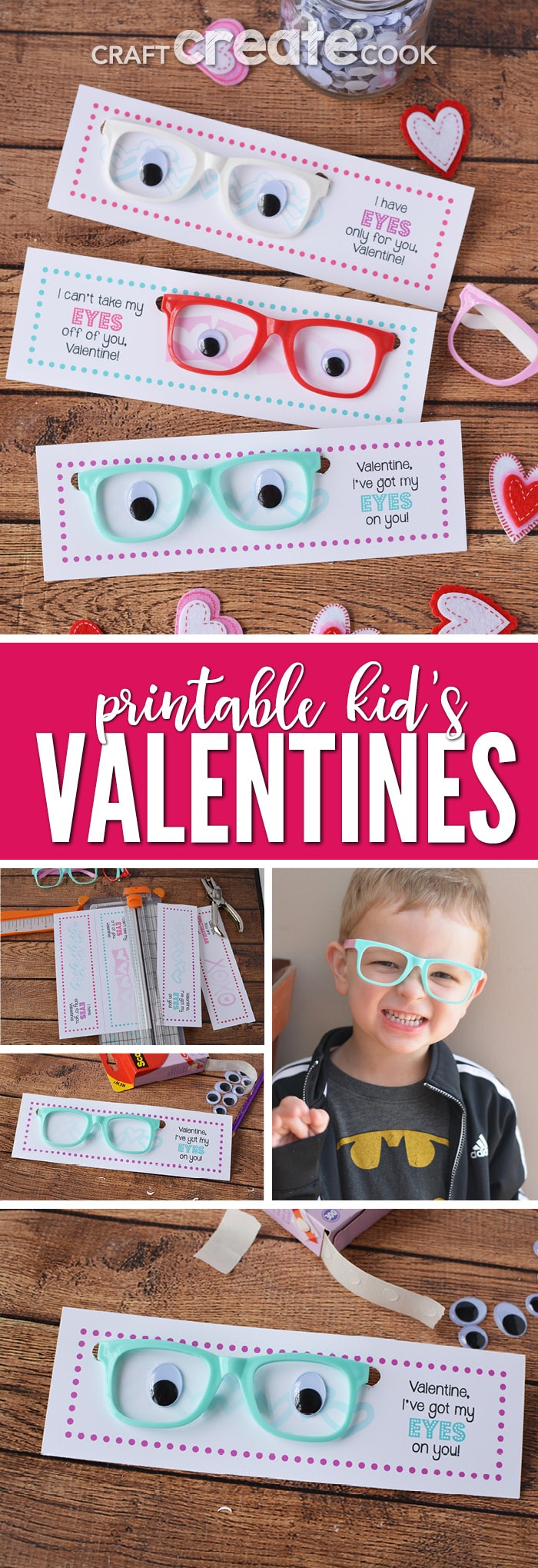 Printable Valentine Cards - Craft Create Cook