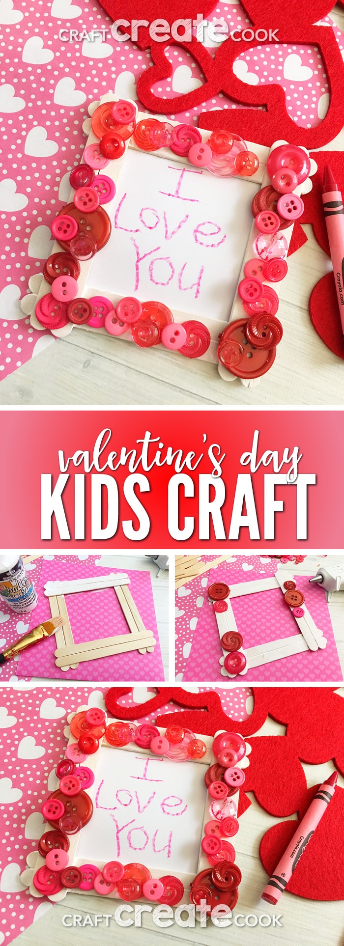 Valentine Popsicle Stick Craft - Craft Create Cook