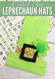 St. Patrick's Day Crafts Leprechaun Hats - Craft Create Cook