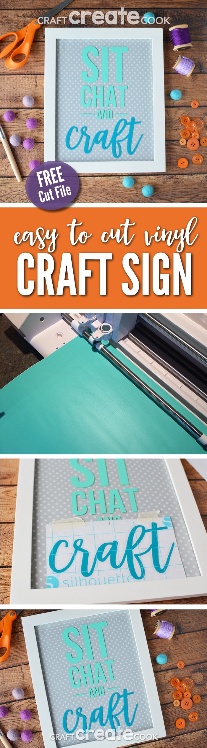 Vinyl Crafts with Silhouette Cutting Machine | Make Your Own Craft Sign ...