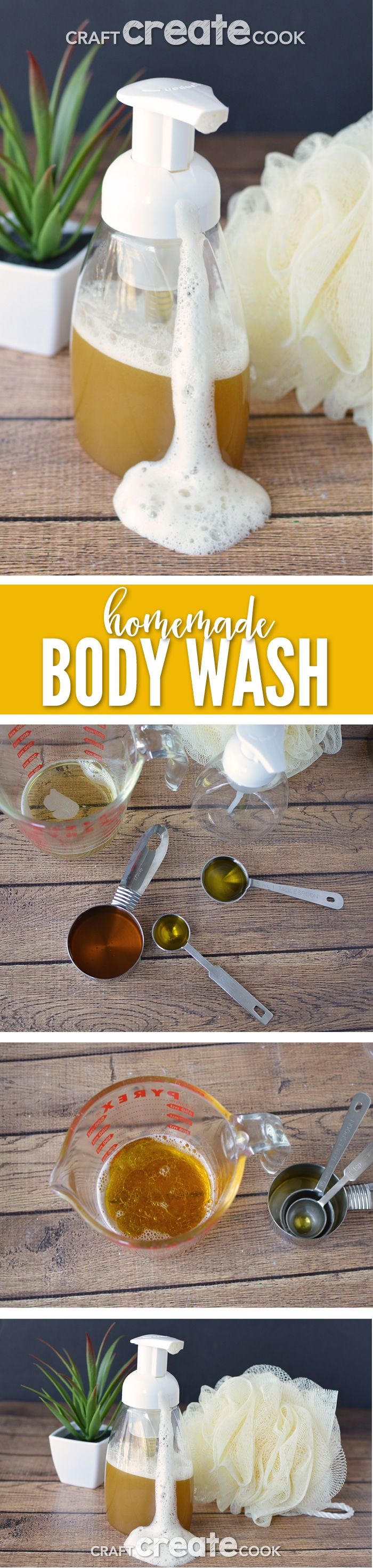 Homemade Body Wash - Craft Create Cook