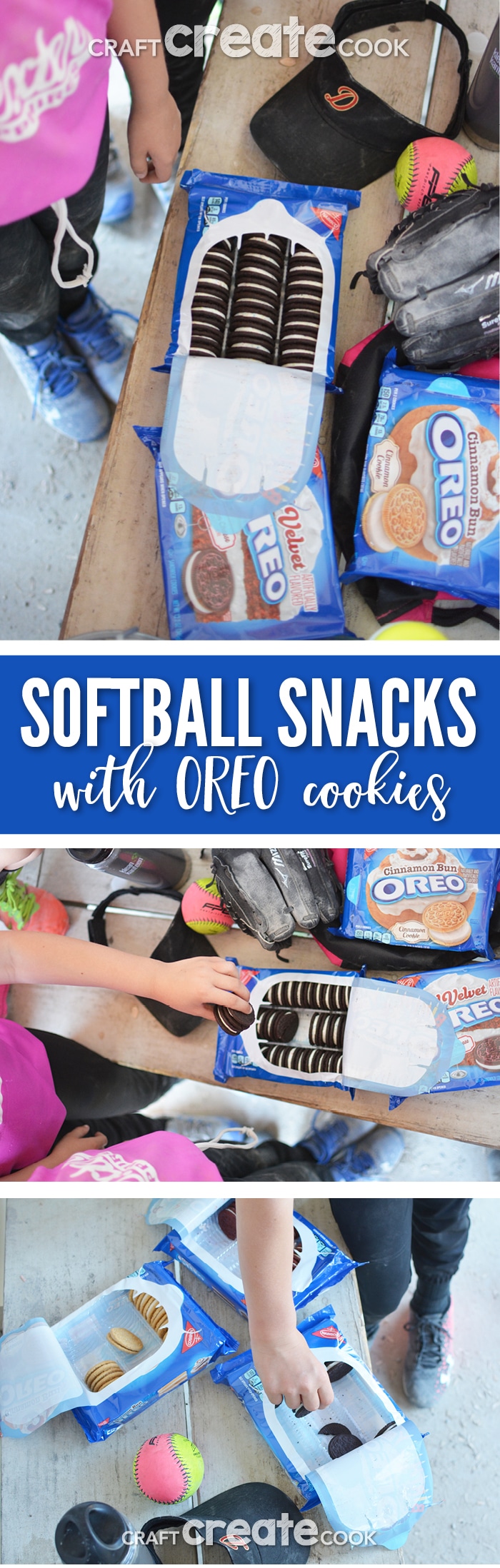 Wonderfilled Softball Snacks with OREO Cookies - Craft Create Cook