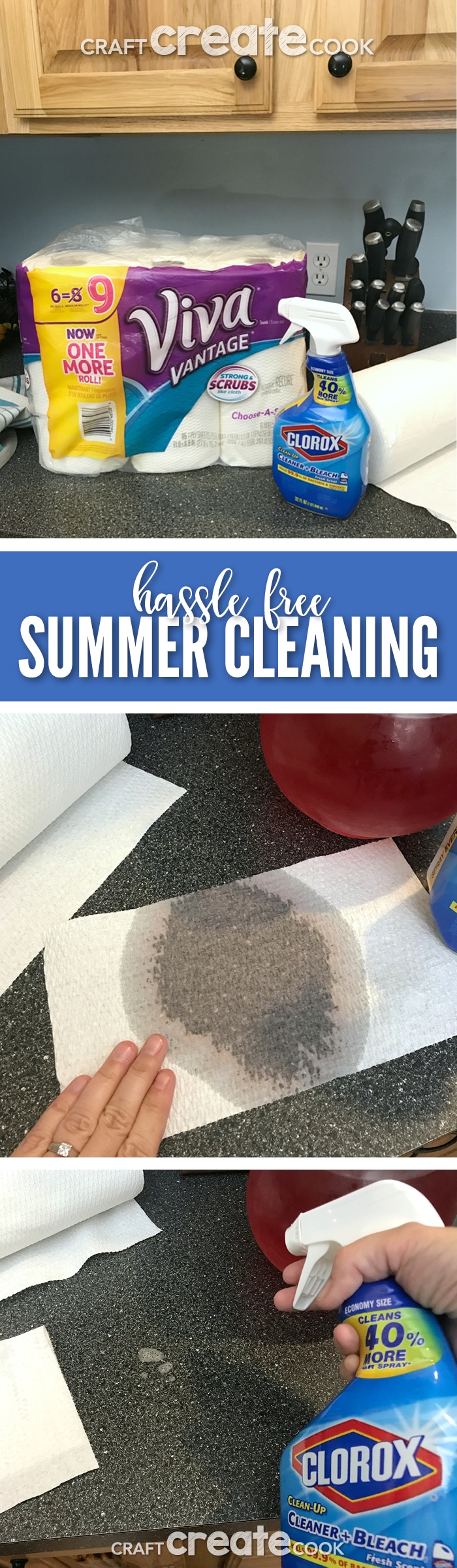 Hassle Free Summer Cleaning - Craft Create Cook