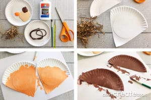 Paper Plate Acorn Craft for Kids - Craft Create Cook