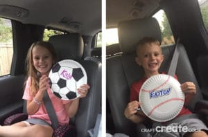 Sporty Paper Plate Envelopes - Craft Create Cook