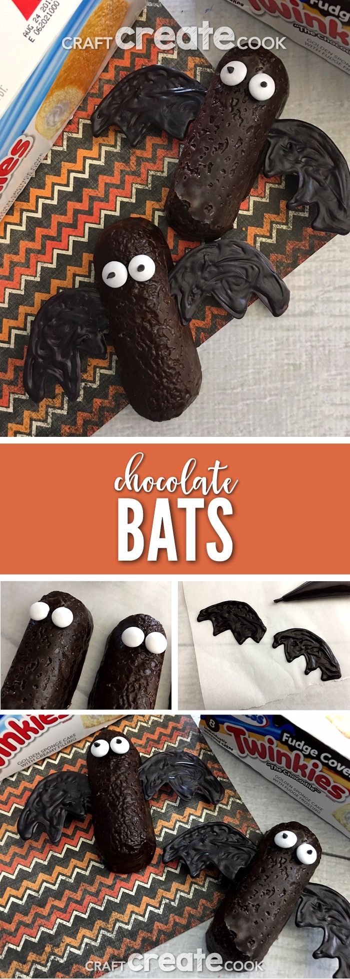 Easy No Bake Chocolate Bats - Craft Create Cook