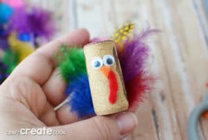 Thanksgiving Turkey Cork Crafts - Craft Create Cook
