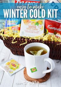 Easy Winter Cold Kit to Make and Share - Craft Create Cook