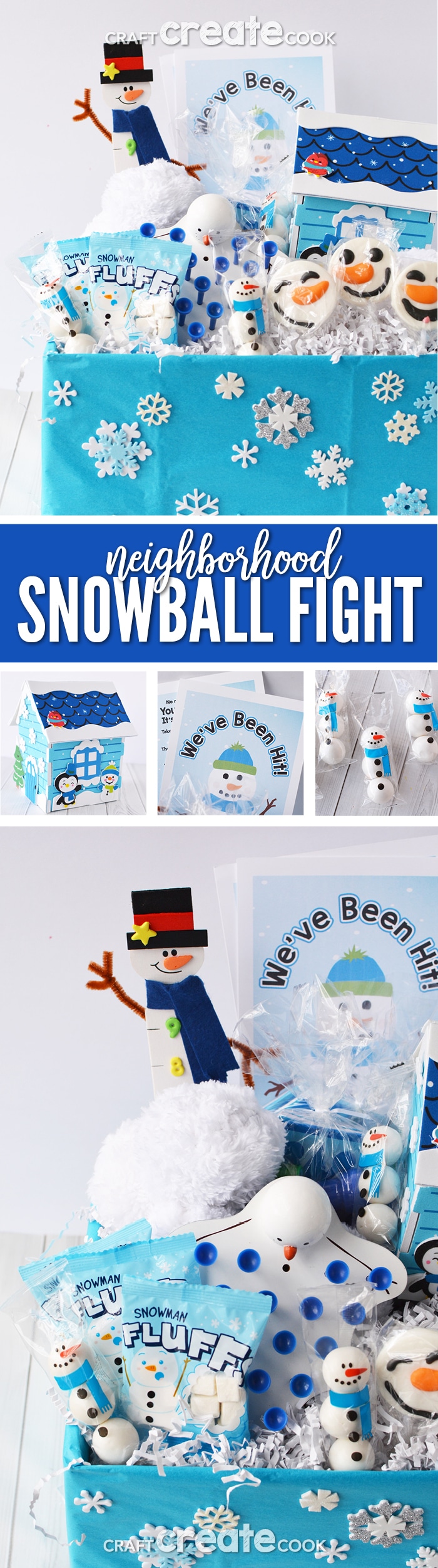 Fun Winter Party Idea for an Indoor Snowball Fight - Craft Create Cook