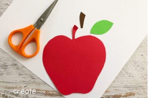 Easy Apple of My Eye Valentine - Craft Create Cook