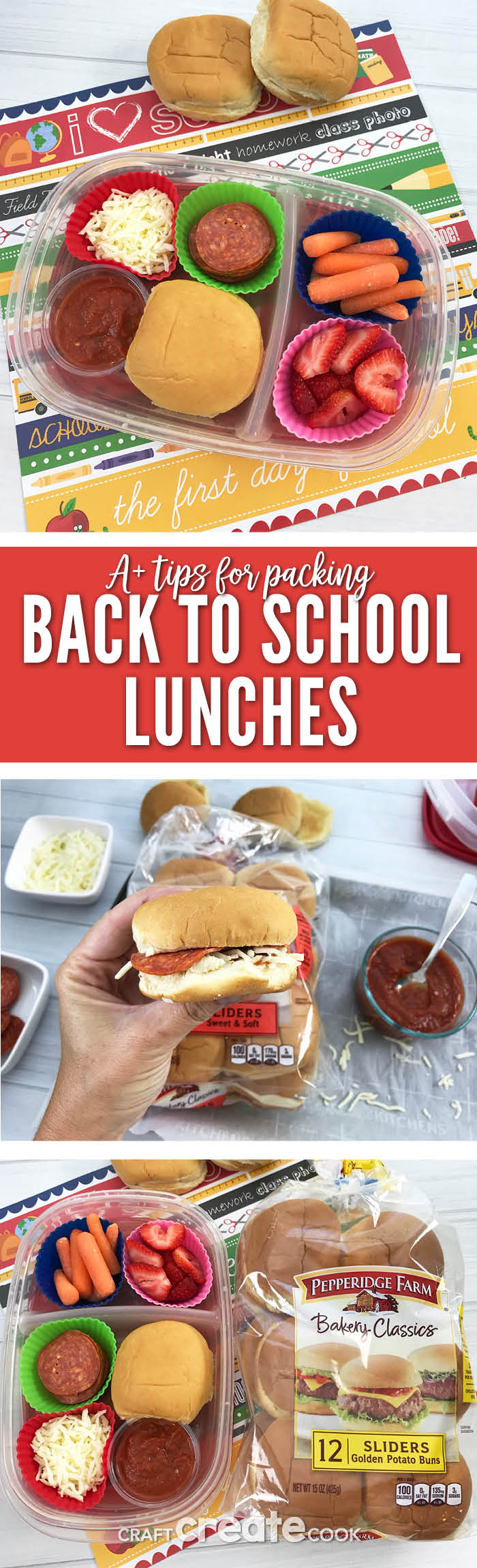 A+ Tips for Packing Back to School Lunches! - Craft Create Cook