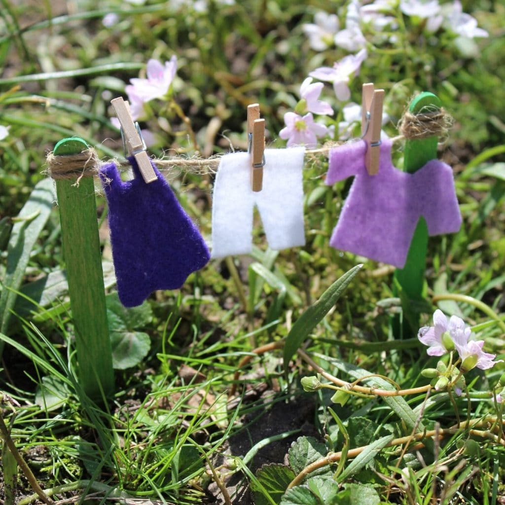 Adorable Fairy Garden Clothesline Kids Craft | Craft Create Cook